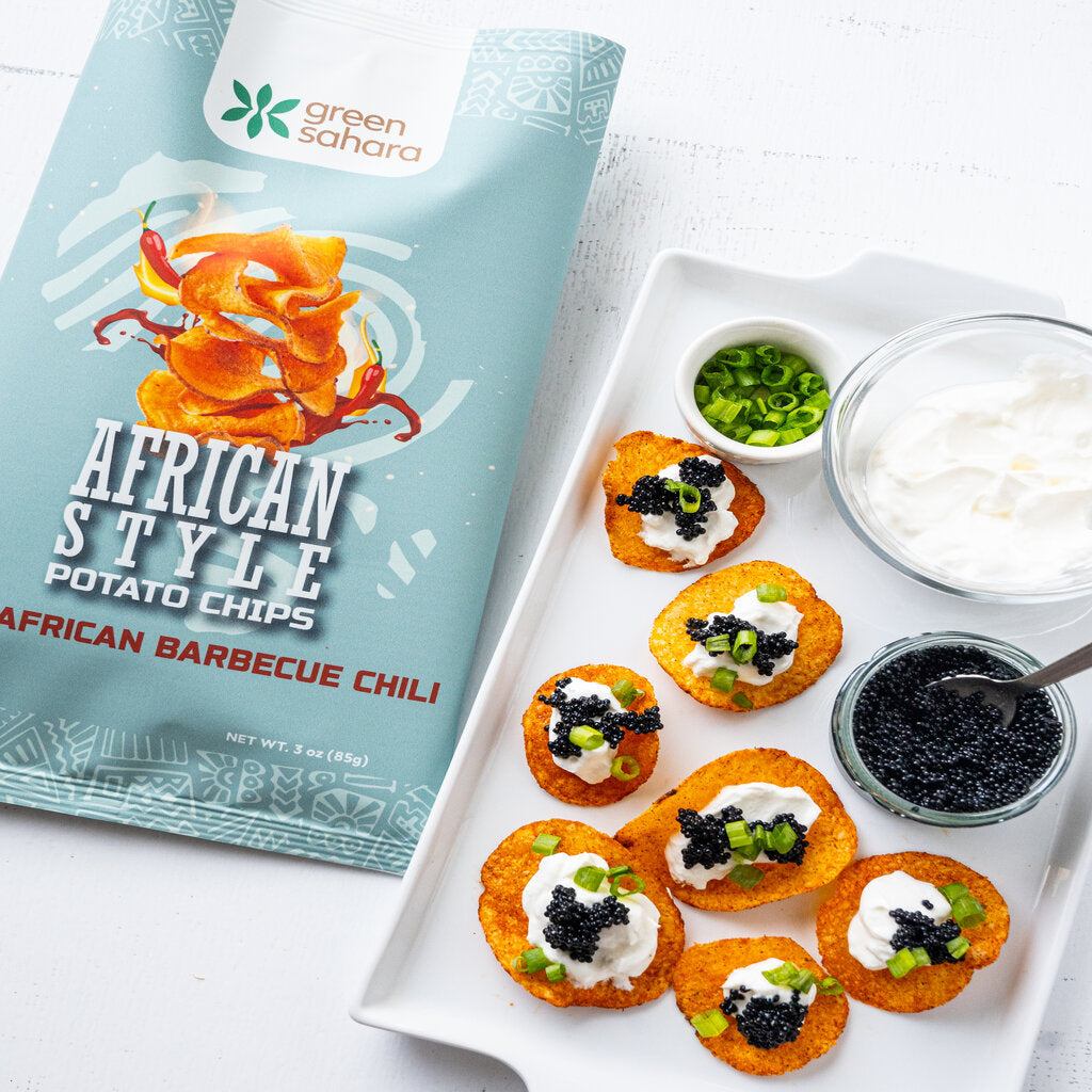 Caviar Potato Chips – Green Sahara
